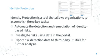 Identity Security - Azure Identity Protection | PDF
