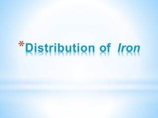 Iron metabolism | PPTX