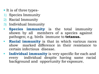TYPES OF IMMUNITY | PPTX | Chemistry | Science