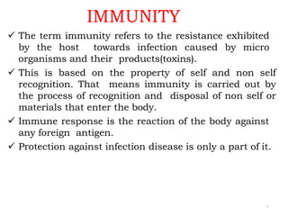 TYPES OF IMMUNITY | PPTX | Chemistry | Science