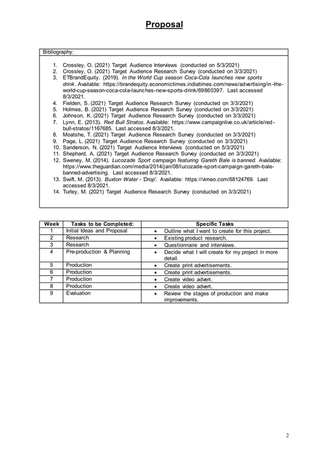 2. fmp proposal | PDF