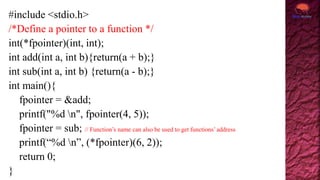 Function pointer | PPT