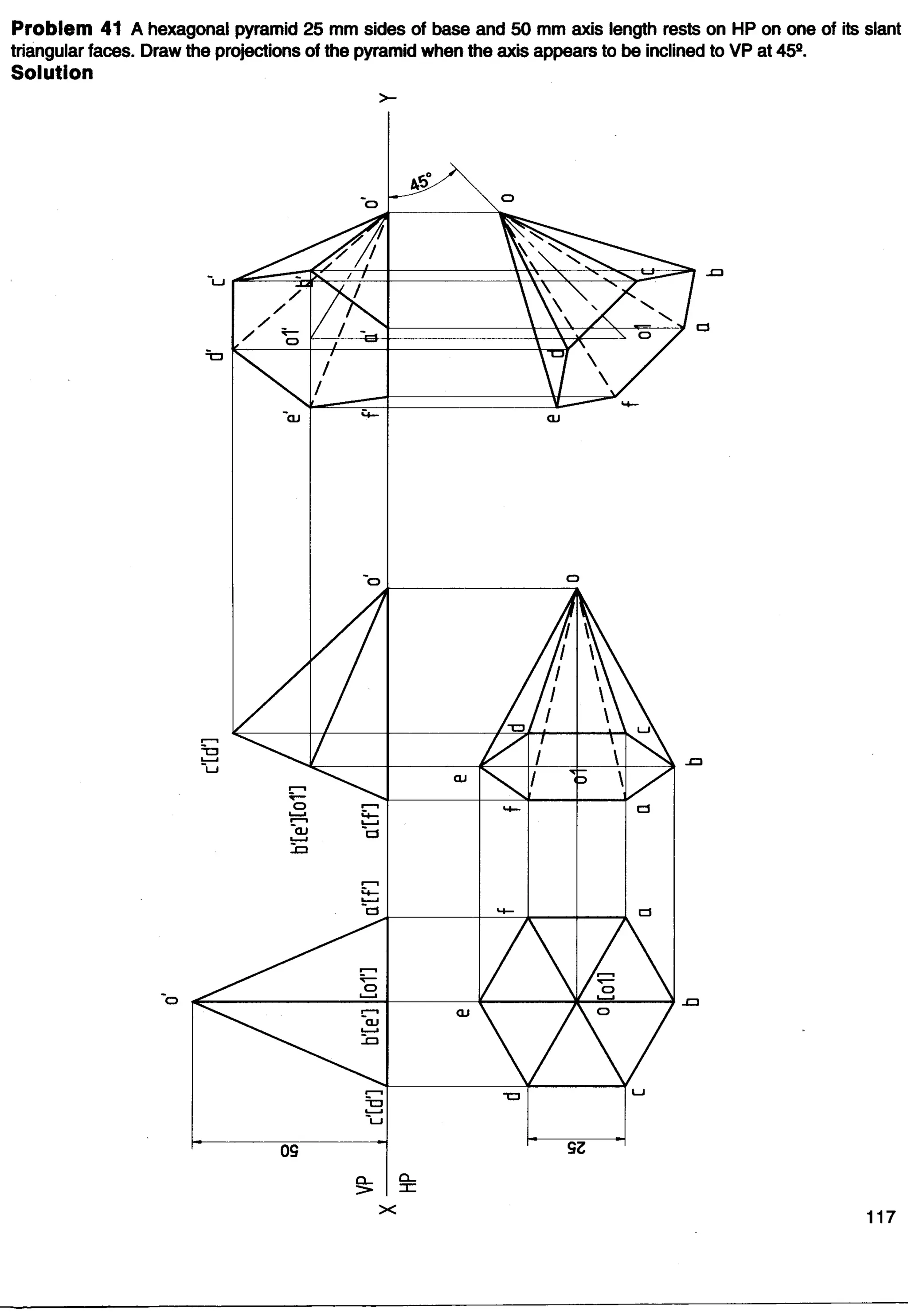 Projection of Solids- Engineering Graphics | PDF