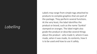 Branding,Packaging and Labeling | PPSX