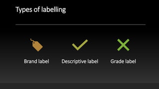 Branding,Packaging and Labeling | PPSX