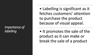 Branding,Packaging and Labeling | PPSX