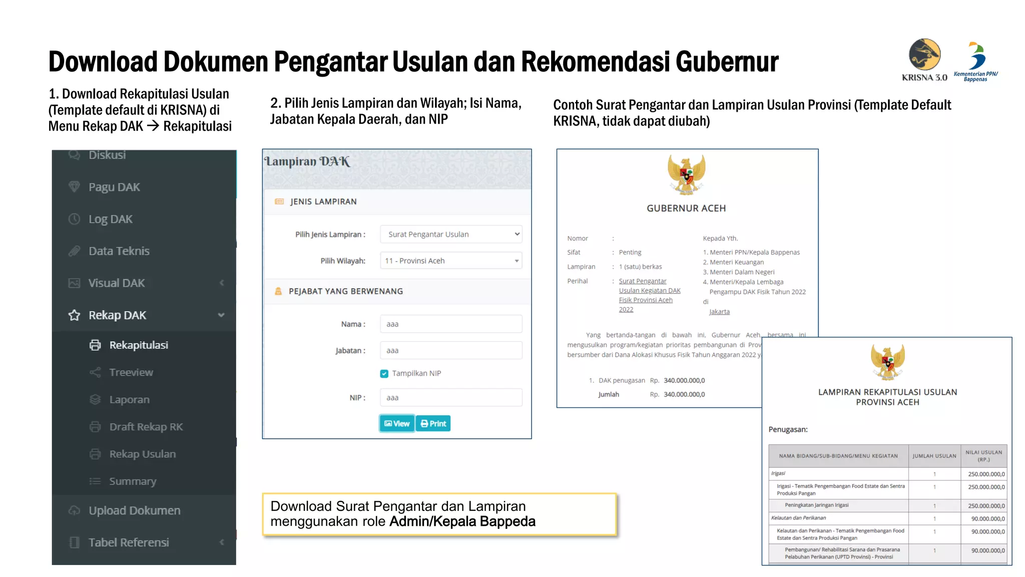 tata cara pengusulan dak 2022 dan manual pengusulan krisna | PDF