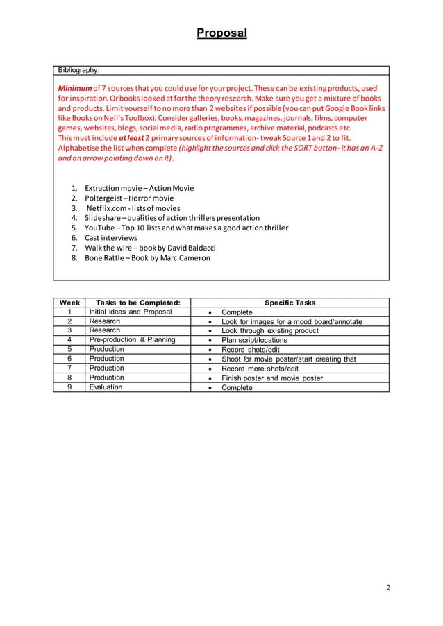 2. fmp proposal | PDF