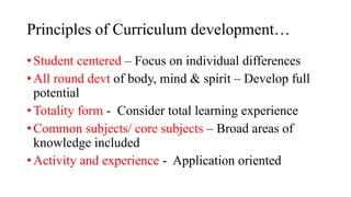 Curriculum Development NR | PPTX