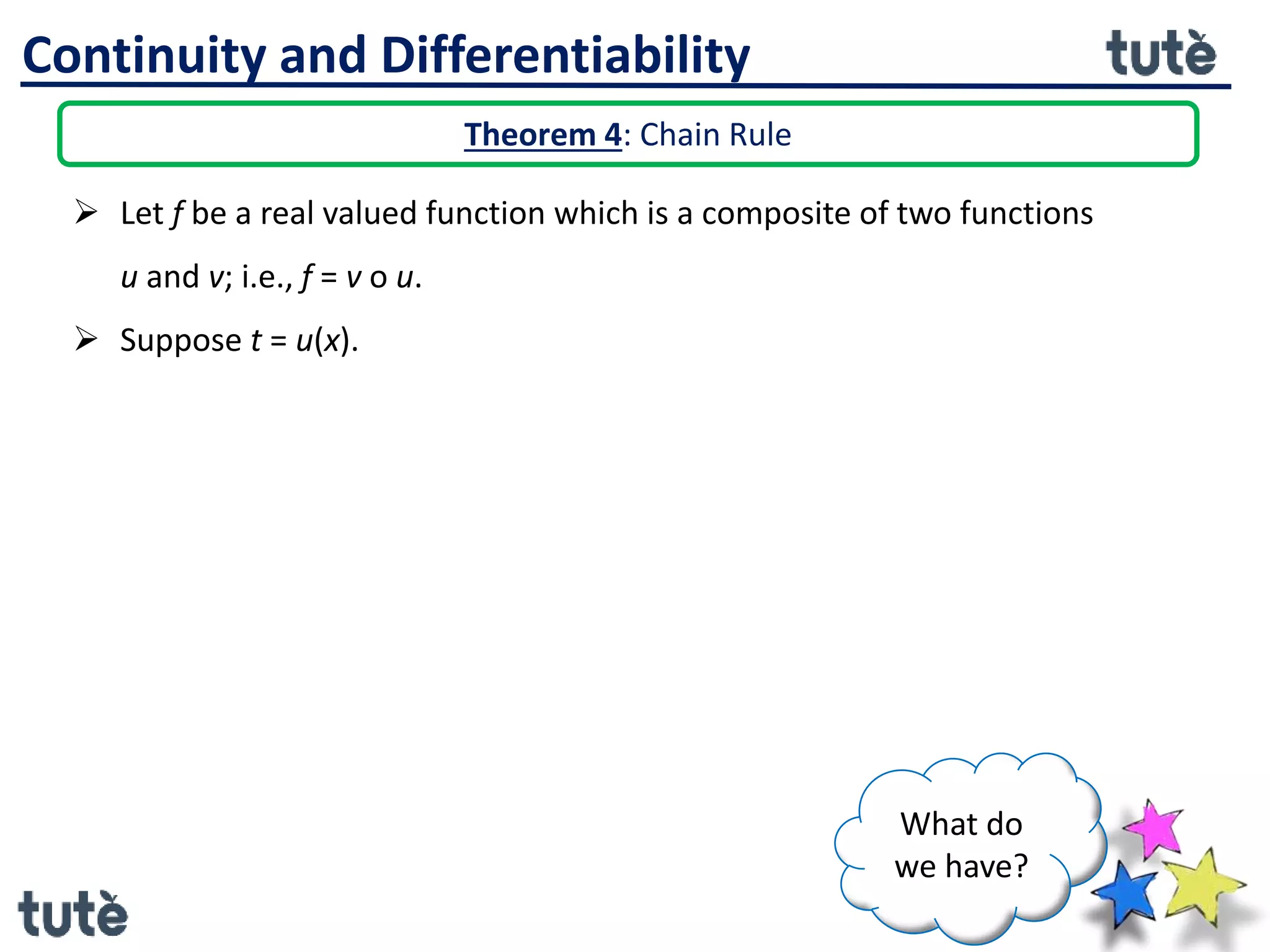 Differentiation introduction, chain rule | PPTX | Physics | Science