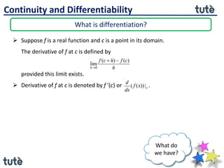 Differentiation introduction, chain rule | PPTX