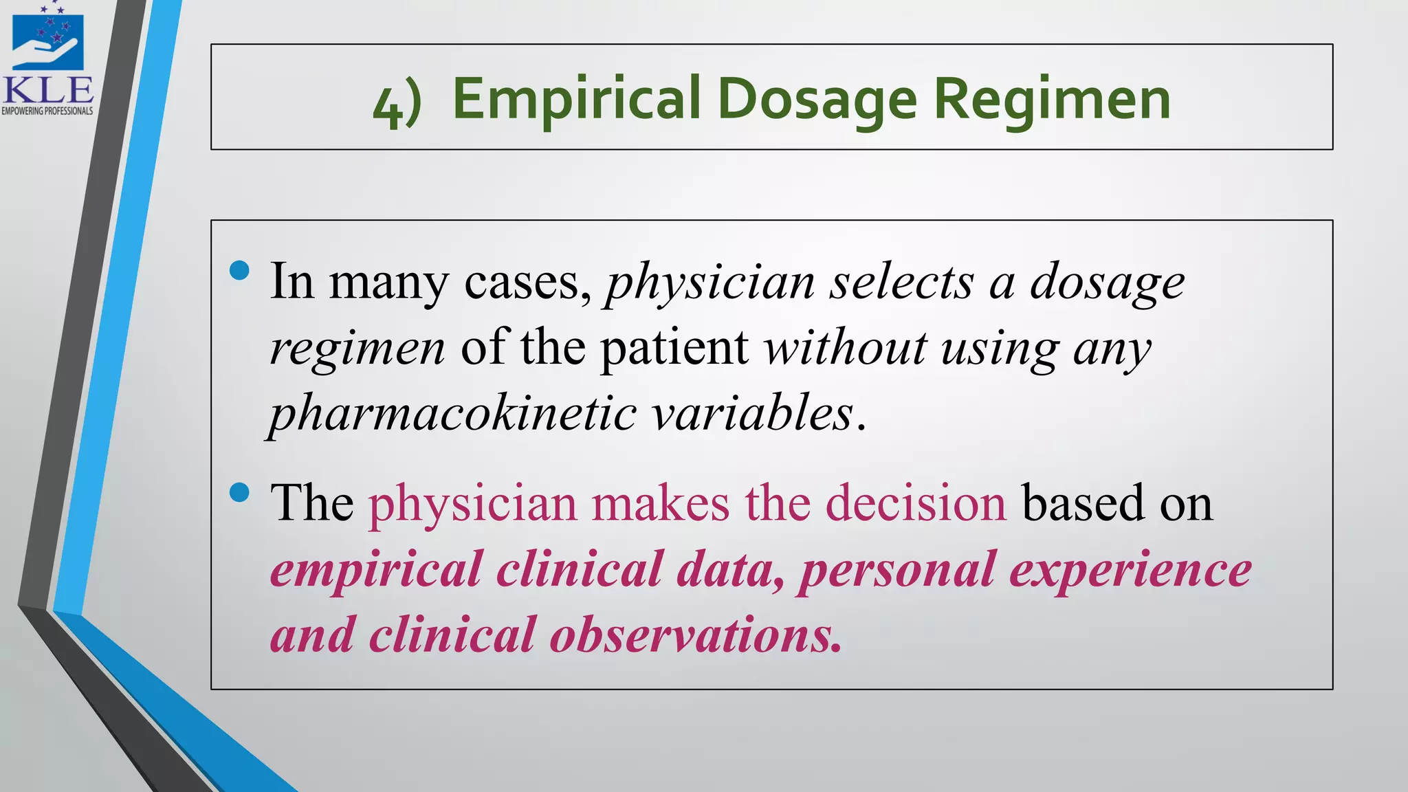 Designing of dosage regimen | PDF