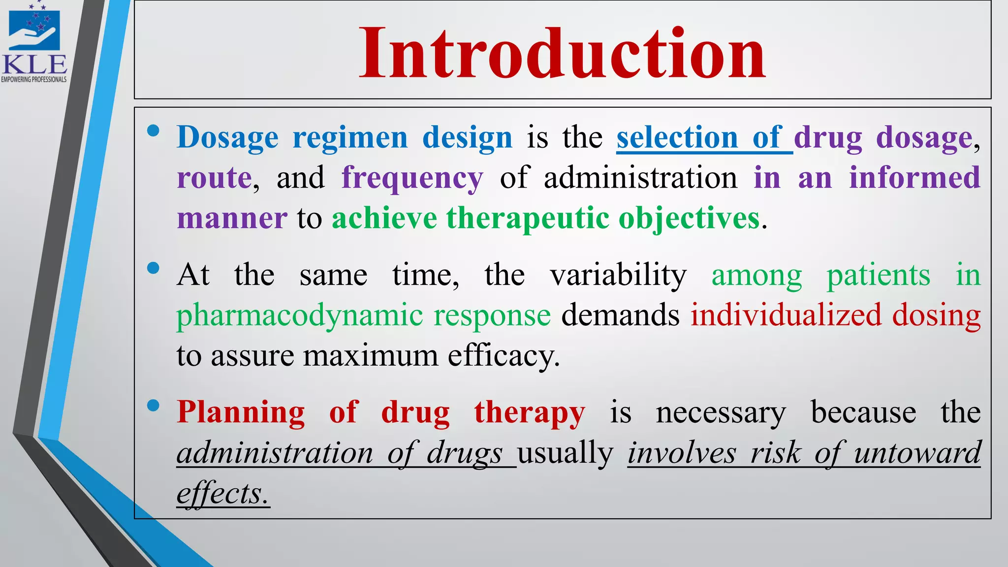 Designing of dosage regimen | PDF