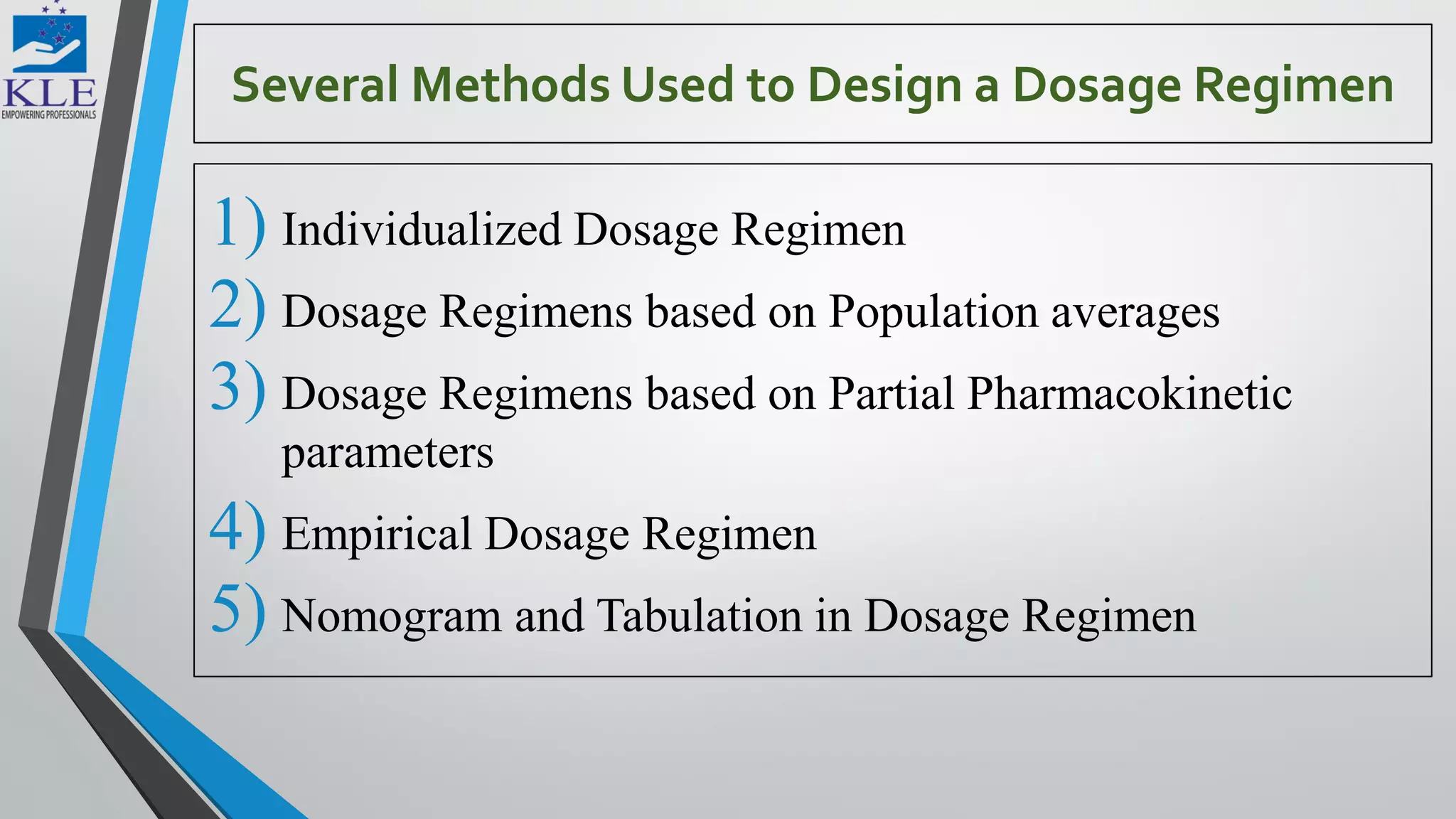 Designing of dosage regimen | PDF