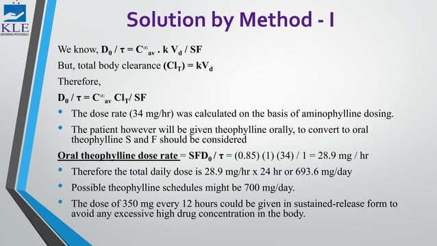 Designing of dosage regimen | PDF | Chemistry | Science