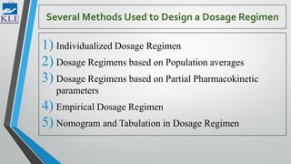 Designing of dosage regimen | PDF