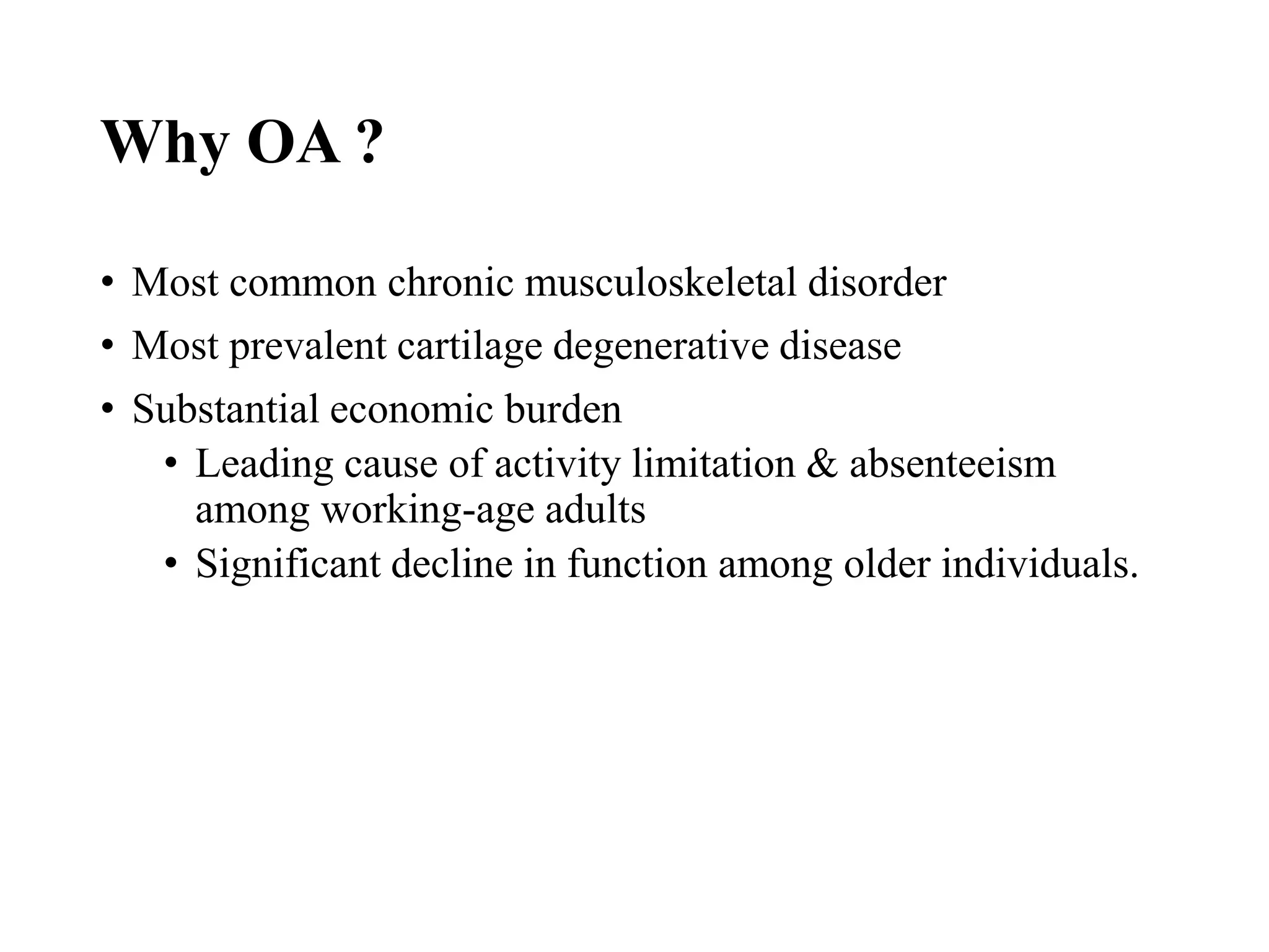 Anatomy of articular cartilage & Osteoarthritis | PPTX