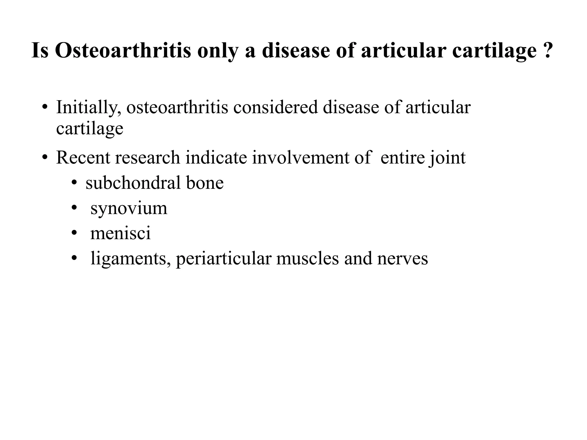 Anatomy of articular cartilage & Osteoarthritis | PPTX