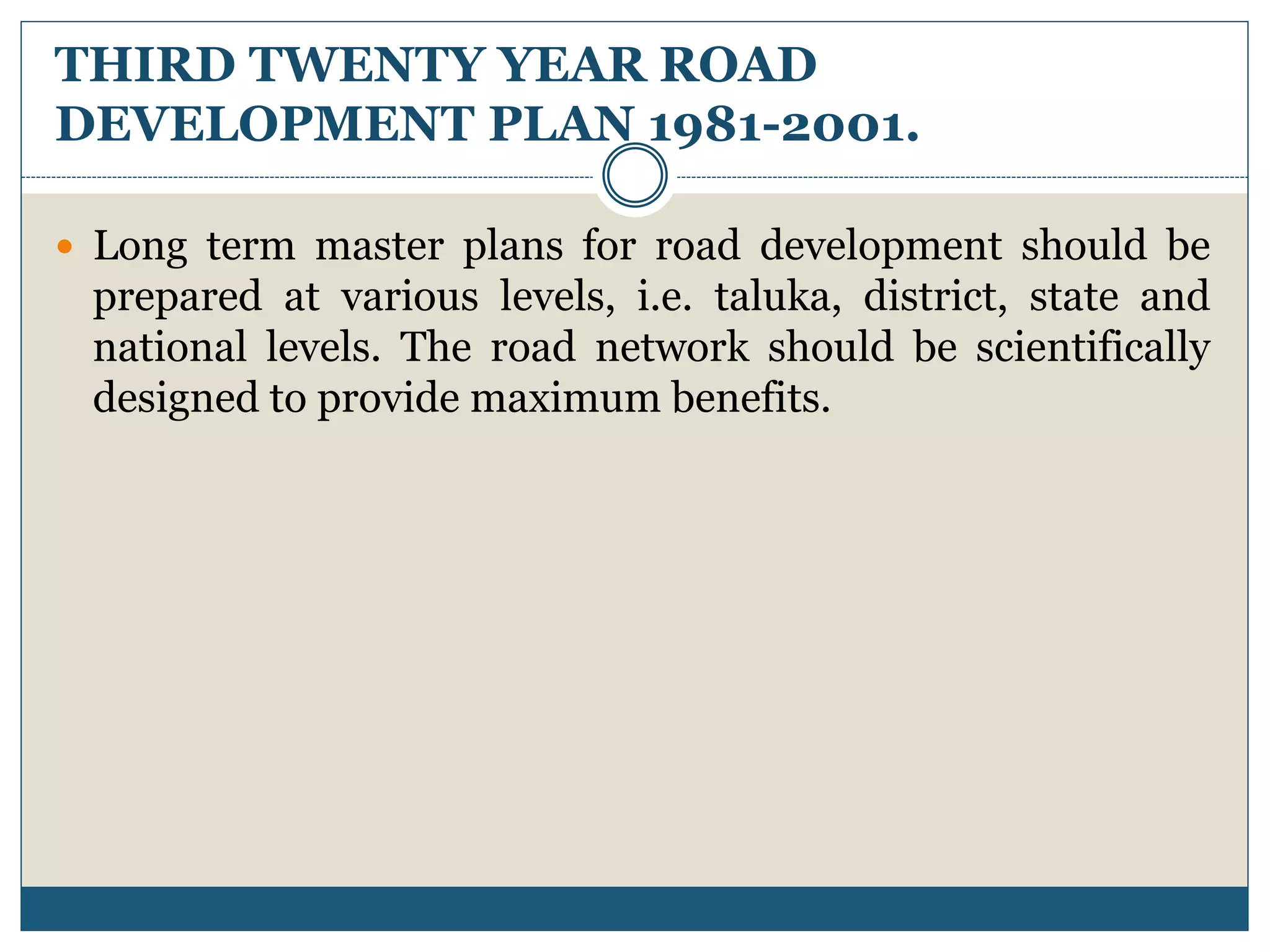 2.1 HIGHWAY TRANSPORTATION : HIGHWAY PLANNING AND DEVELOPMENT (TRE ...