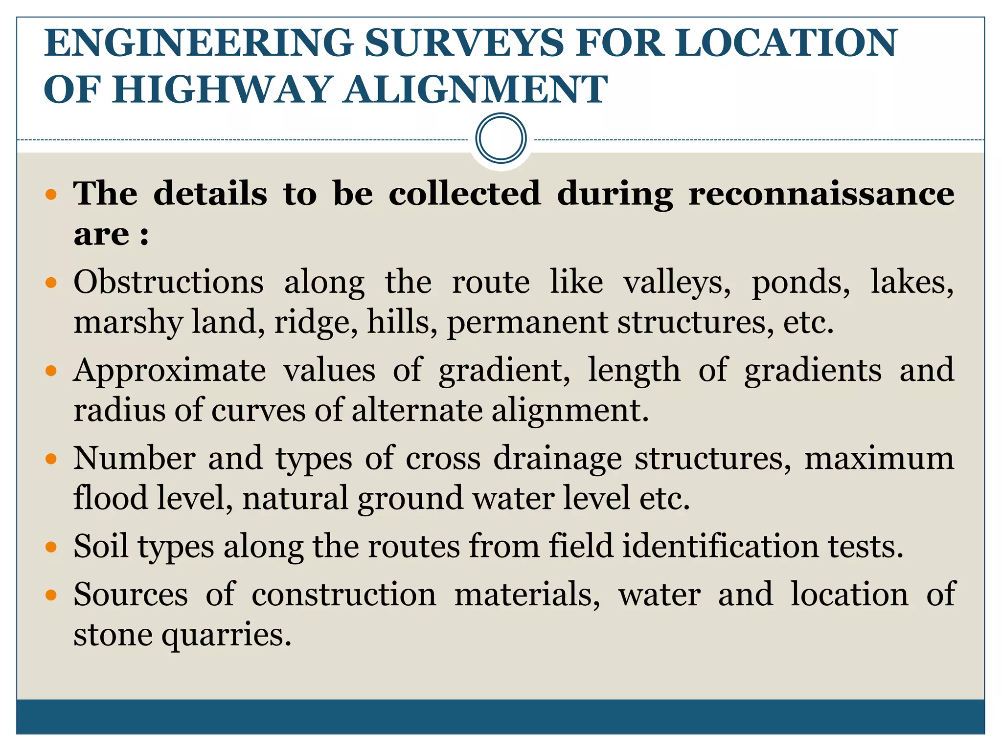 2.1 HIGHWAY TRANSPORTATION : HIGHWAY PLANNING AND DEVELOPMENT (TRE ...
