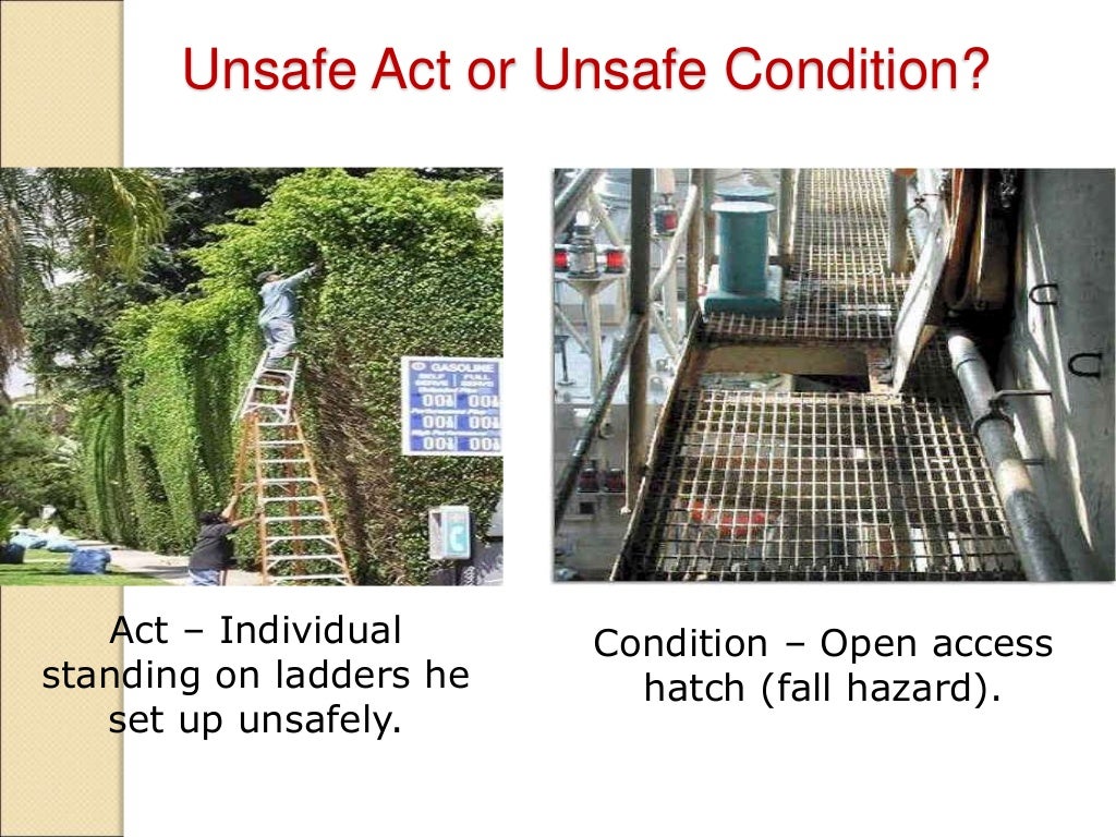 Unsafe Act and Unsafe condition