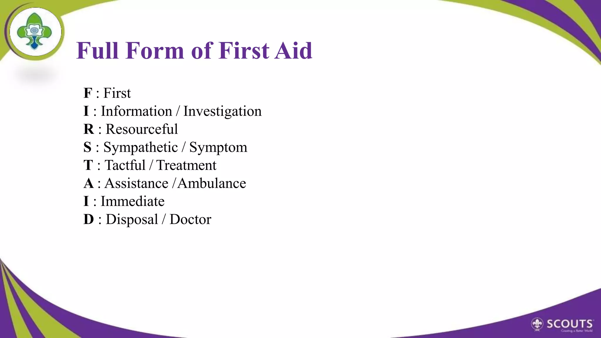 GOLDEN RULES OF FIRST AID | PPTX