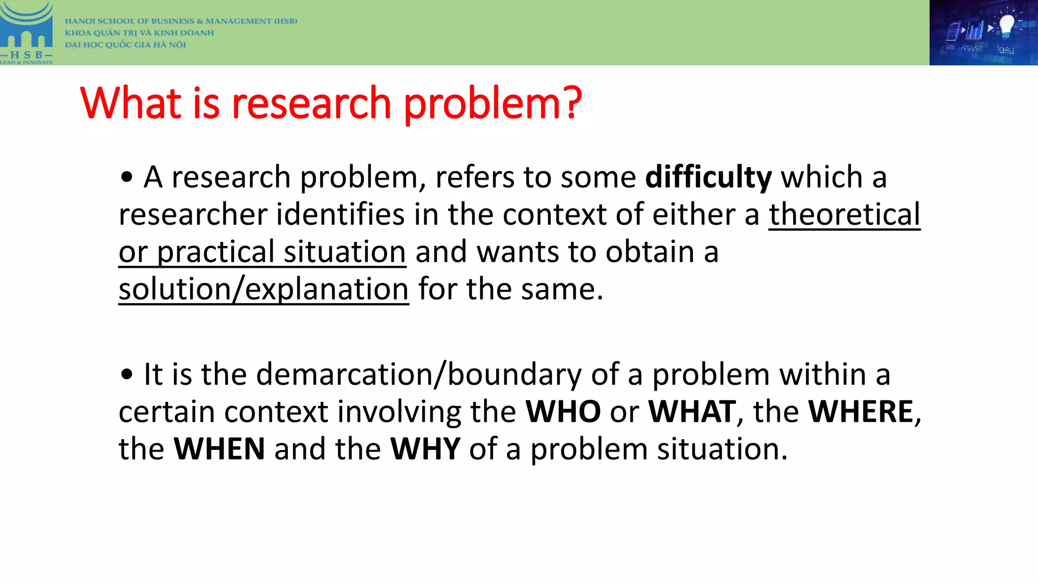 2. lecture 2 formulation of a research problem | PPT | Free Download