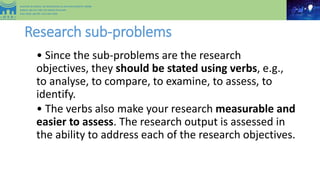 2. lecture 2 formulation of a research problem | PPT | Free Download