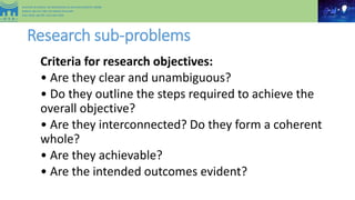 2. lecture 2 formulation of a research problem | PPT