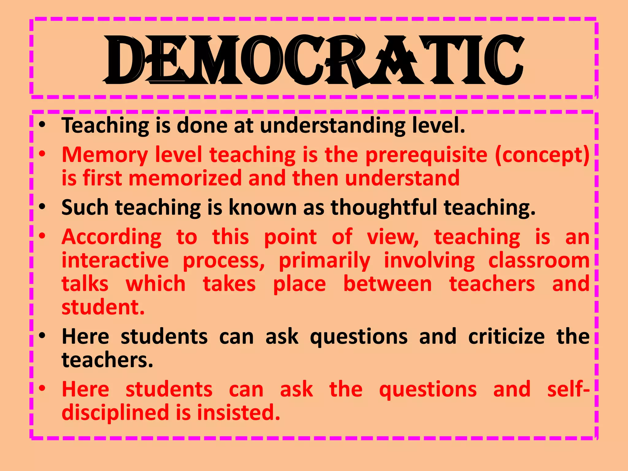 2. core 3 types of teaching and characteristics of teaching | PDF