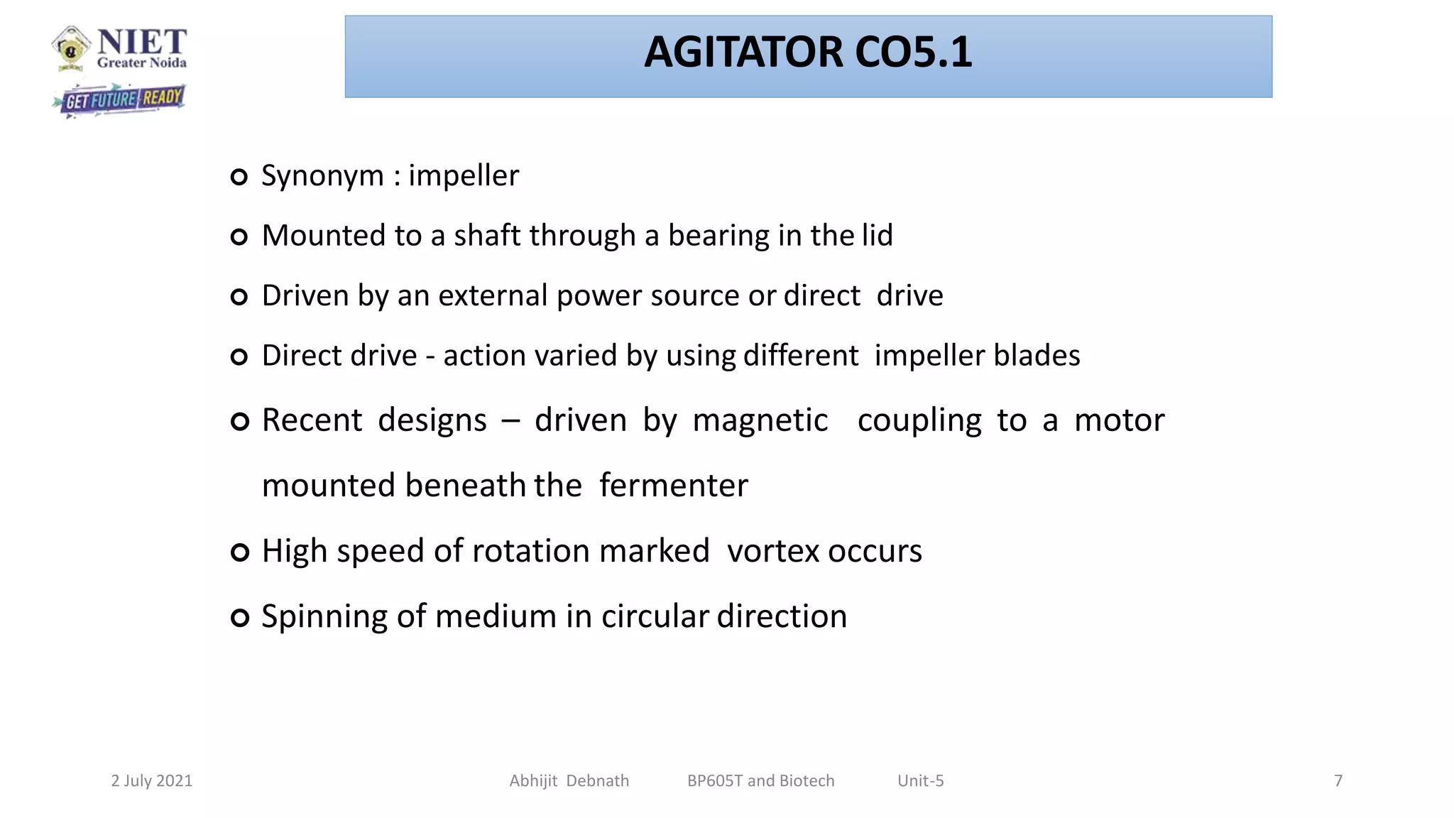 Large scale production fermenter design | PPTX