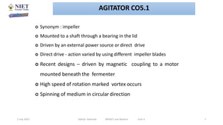 Large scale production fermenter design | PPTX