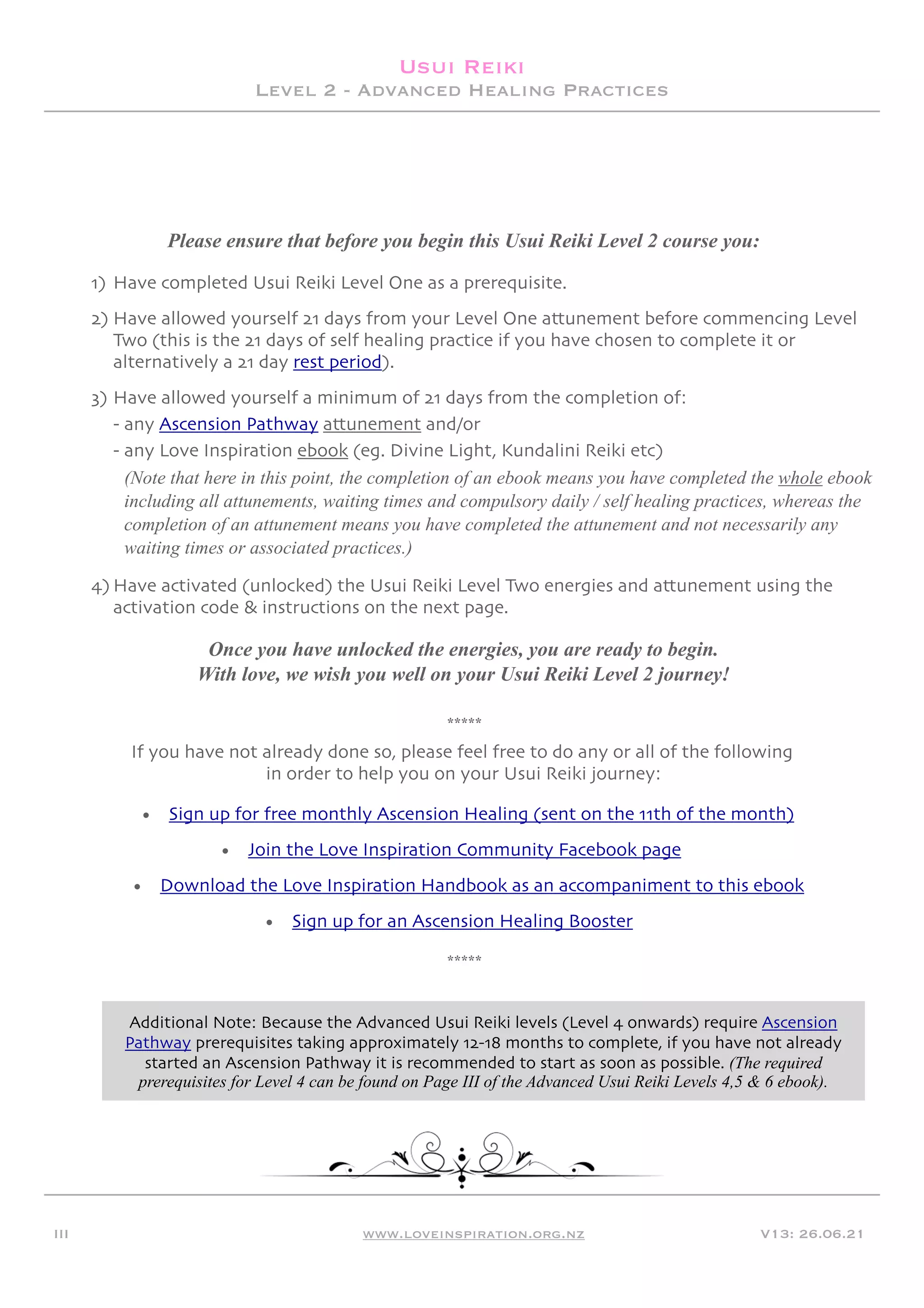 Free Reiki Course - Level 2 (Incl. free attunement & certificate) | PDF