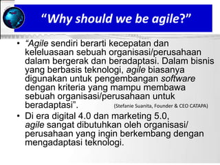 Cara Menjadikan Perusahaan Agile _ Materi Agility Leadership | PPTX
