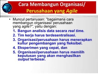 Cara Menjadikan Perusahaan Agile _ Materi Agility Leadership | PPTX