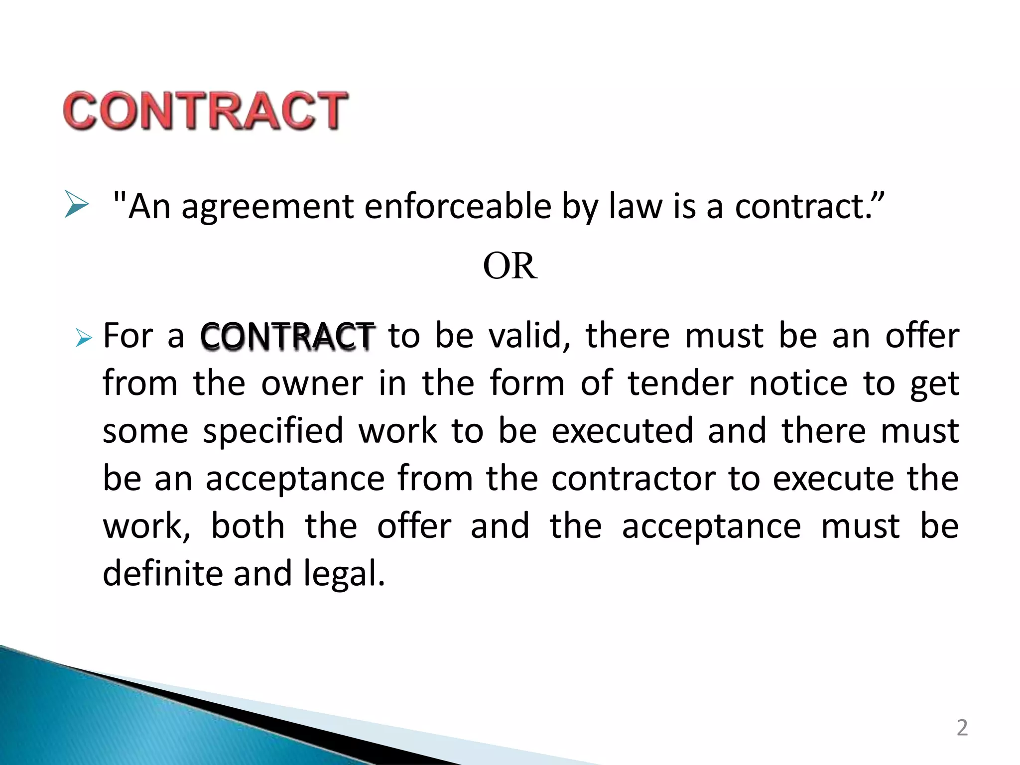 types of contracts | PPTX