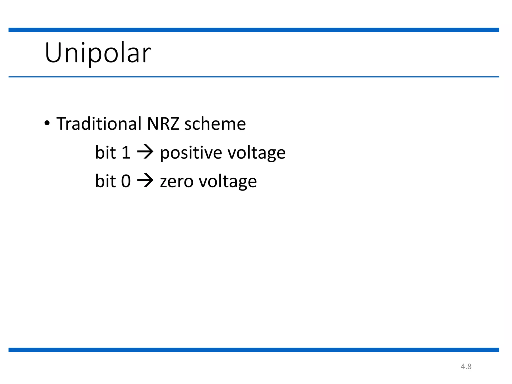 2. line coding (unipolar, polar) | PPTX