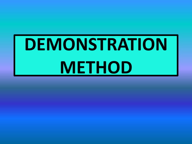 2. demonstration method | PDF