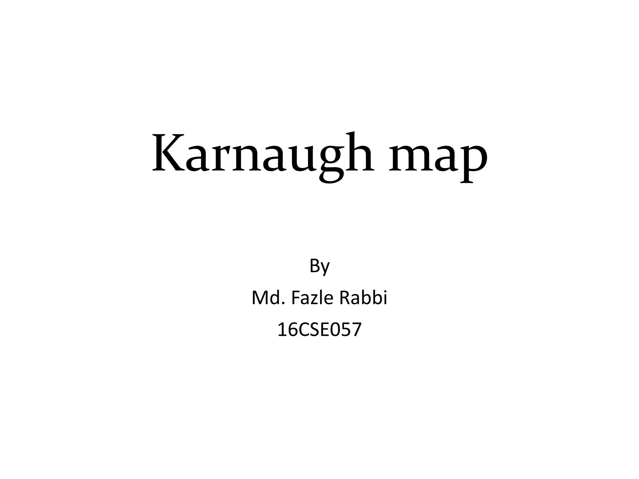 2.karnaugh map | PPTX