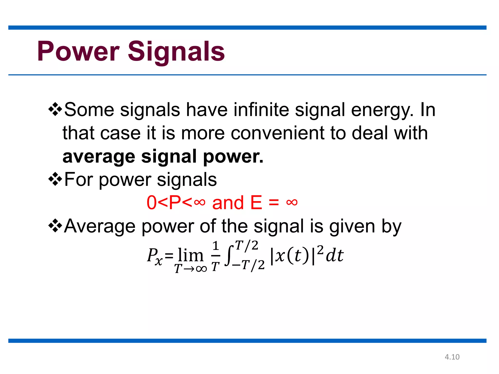 2. classification of signals | PPTX