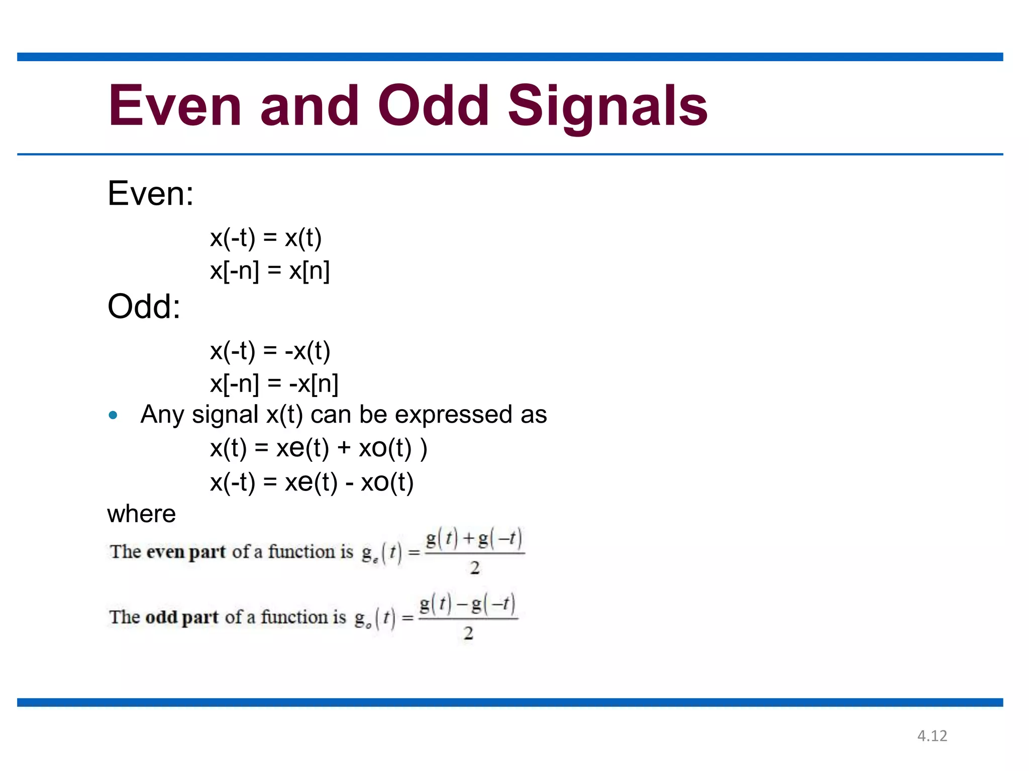 2. classification of signals | PPTX