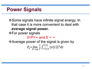 2. classification of signals | PPTX