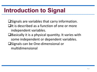 2. classification of signals | PPTX