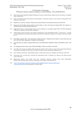 DEEPFAKE DETECTION TECHNIQUES: A REVIEW | PDF