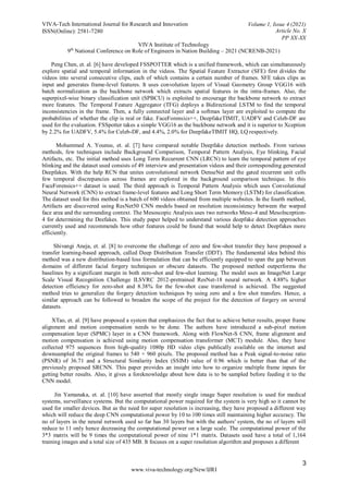 DEEPFAKE DETECTION TECHNIQUES: A REVIEW | PDF