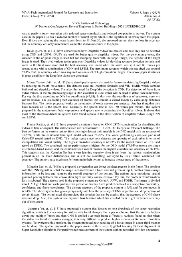 DEEPFAKE DETECTION TECHNIQUES: A REVIEW | PDF