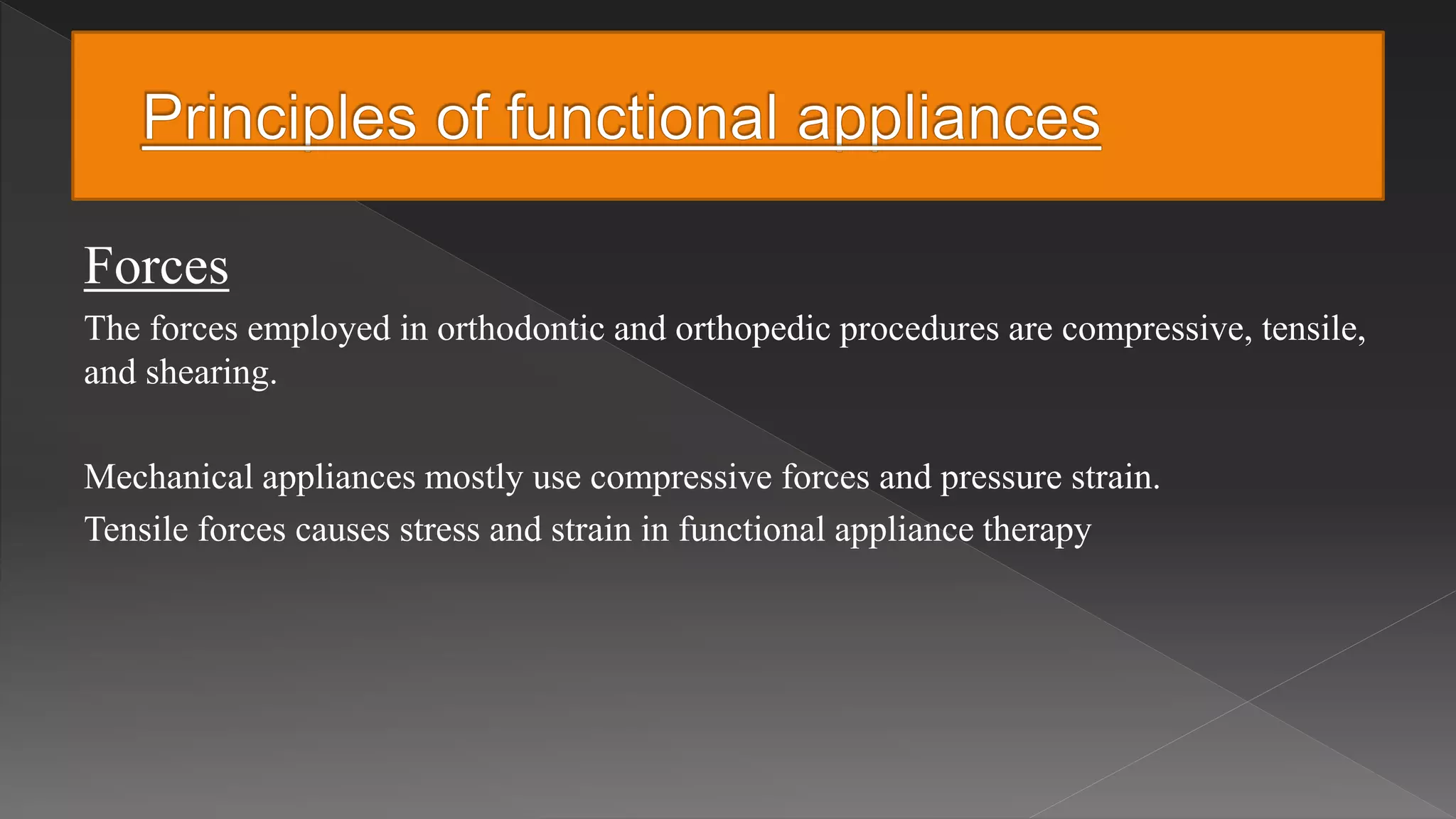 basic concept of functional appliances | PPTX