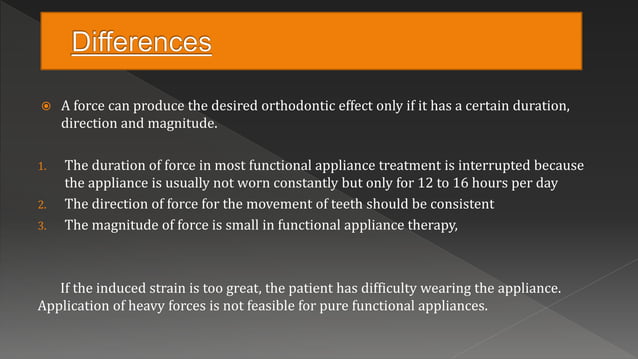 basic concept of functional appliances | PPTX