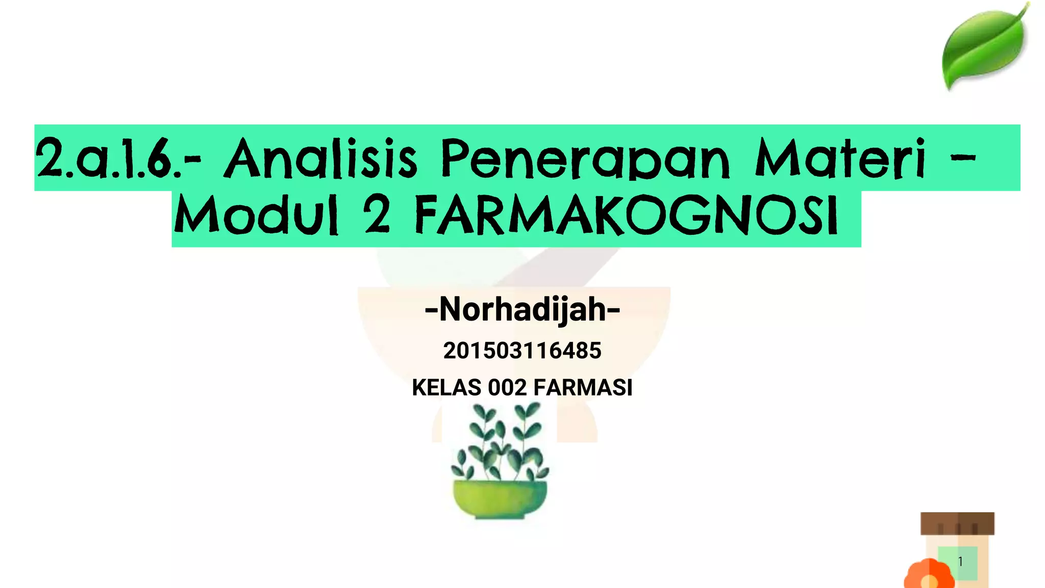 PEMERIKSAAN MUTU SIMPLISIA | PPTX