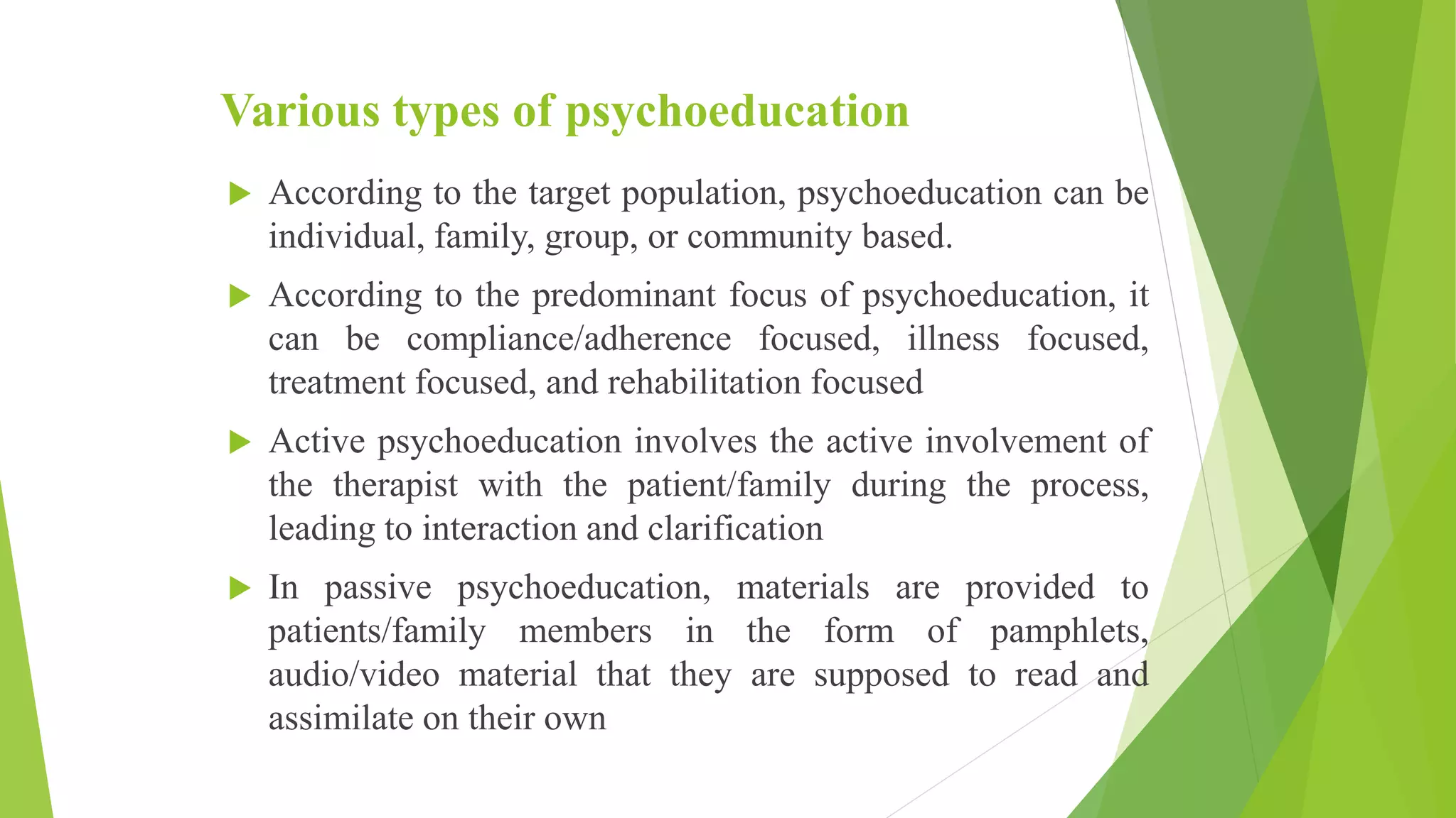 Psychoeducation | PPTX